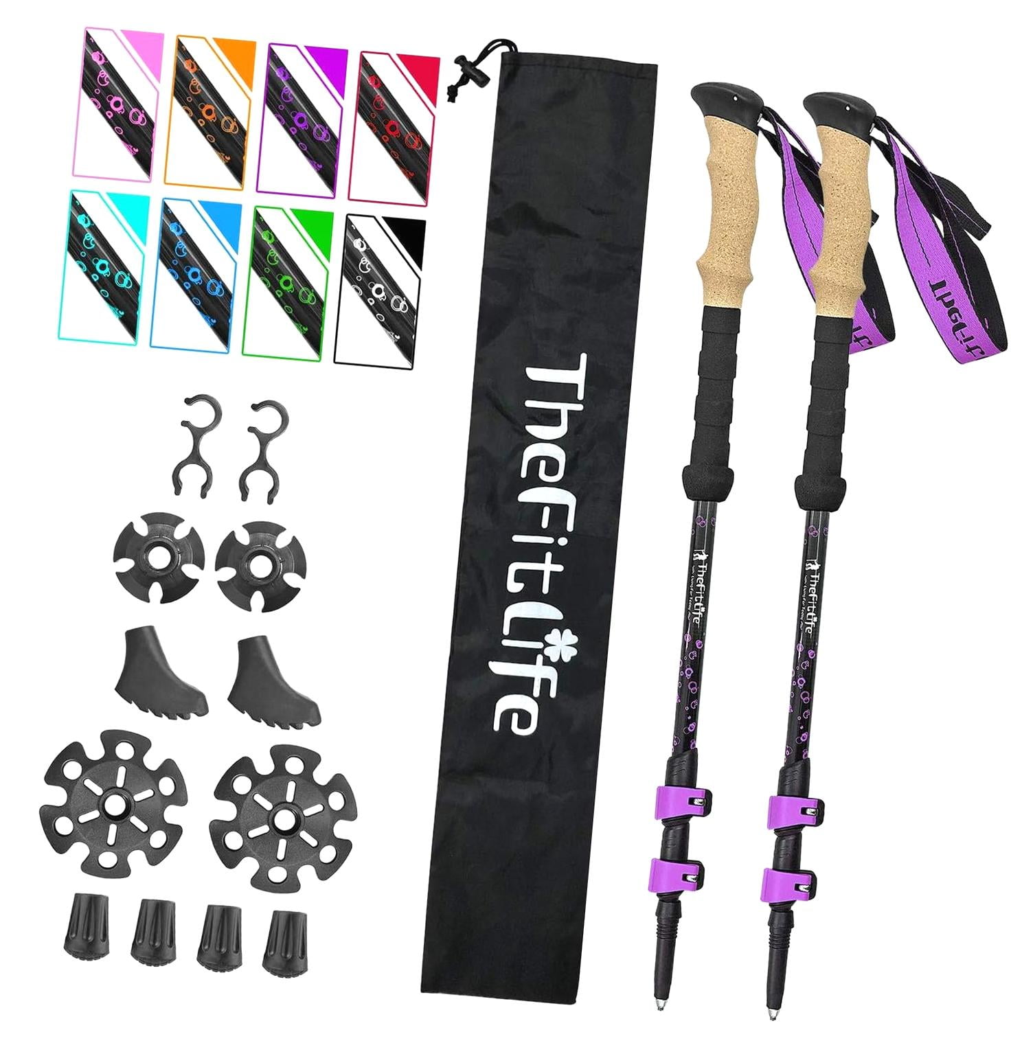 SKYSONIC Carbon Fiber – Foldable and Extendable Walking Sticks with ...