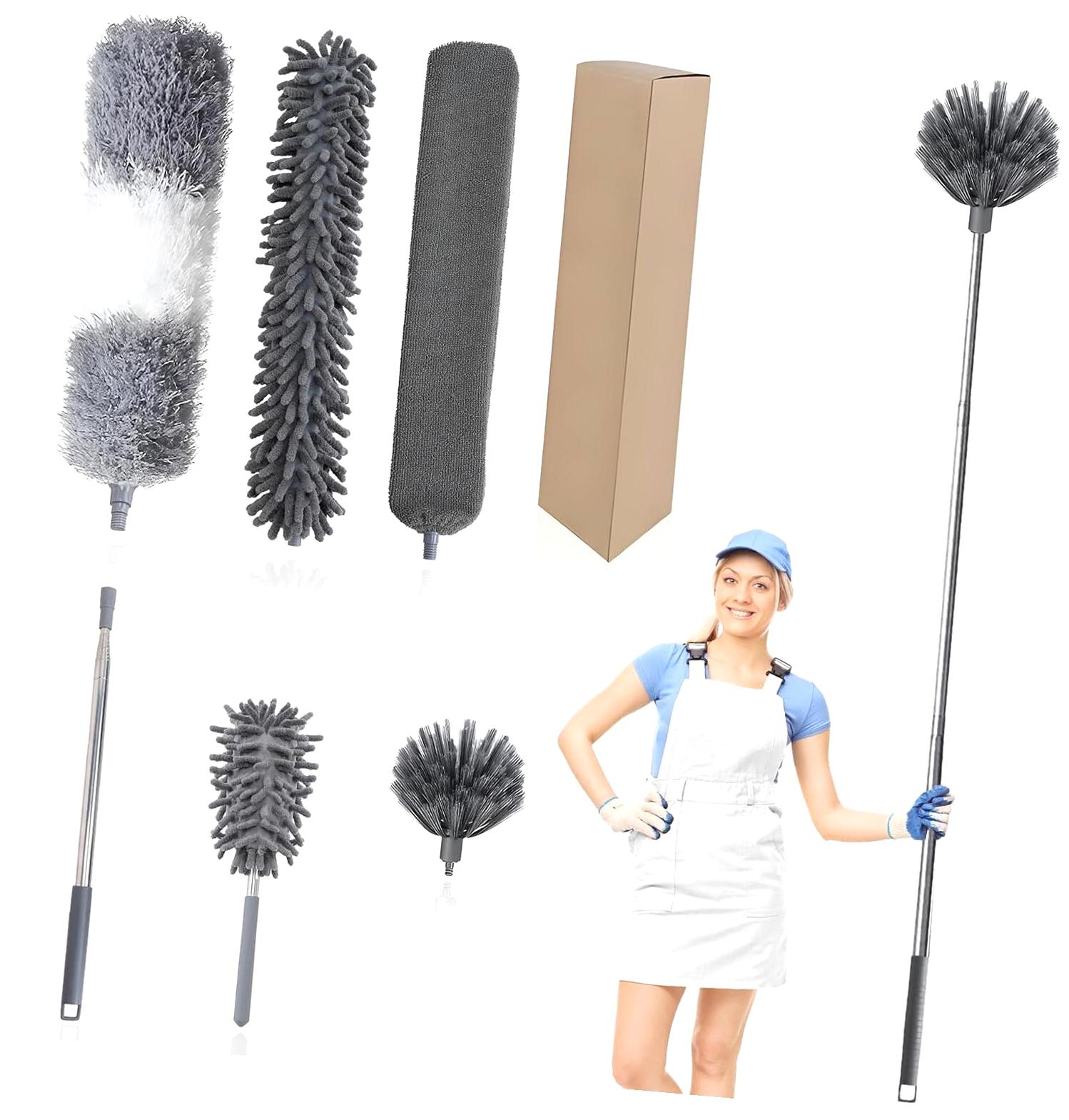 SKYSONIC Ceiling Fan Cleaner Duster, Extendable High Duster with 2m ...