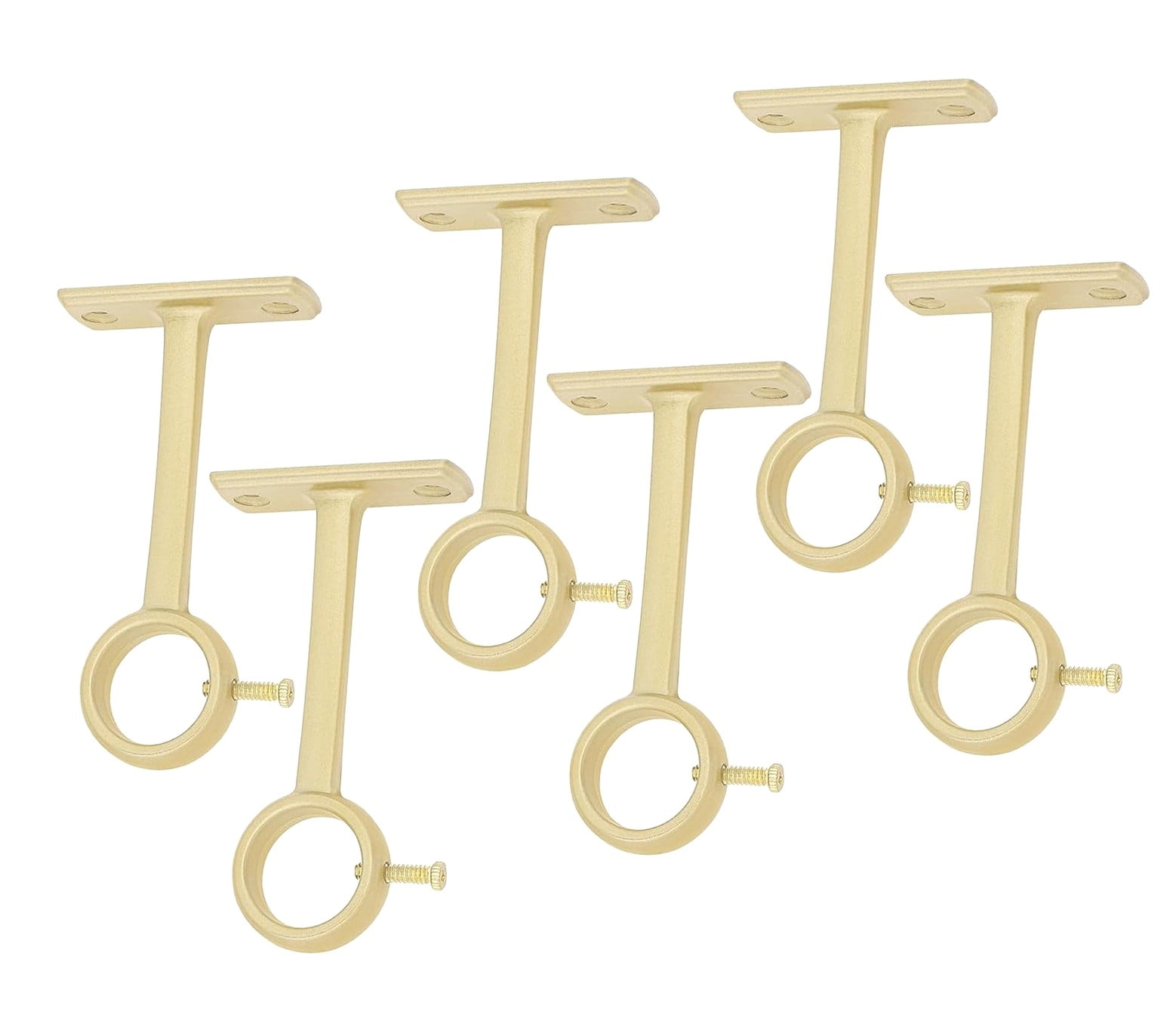 SKYSONIC Ceiling-Mount Curtain Rod Brackets, Ceiling and Wall Curtain ...