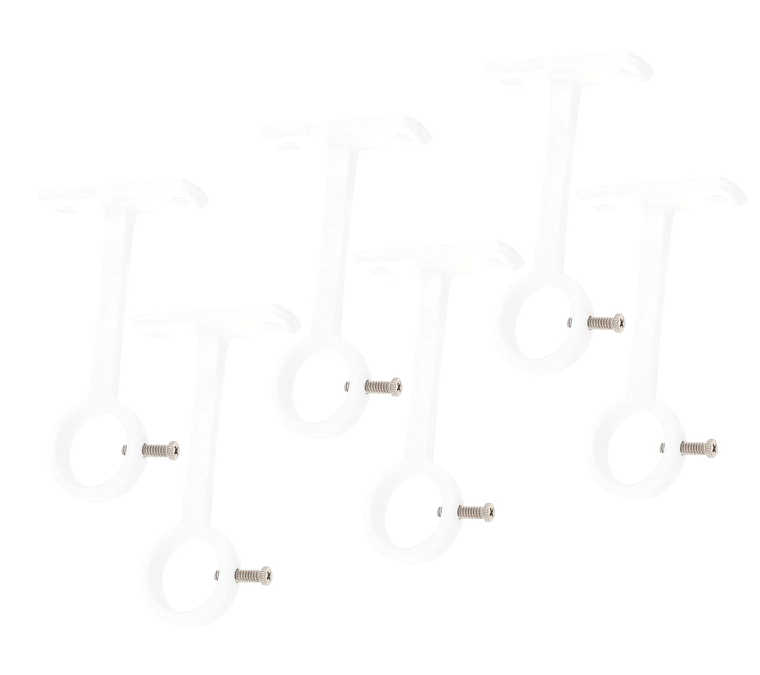 SKYSONIC Ceiling-Mount Curtain Rod Brackets, Ceiling and Wall Curtain ...