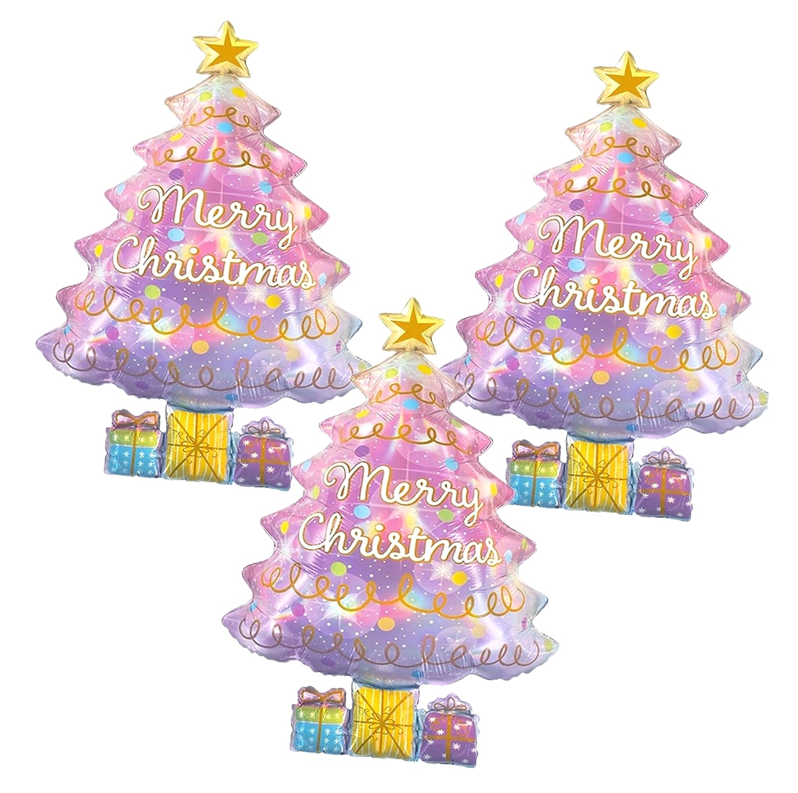SKYSONIC Christmas Tree Christmas Foil for Xmas Tree Themed Party ...