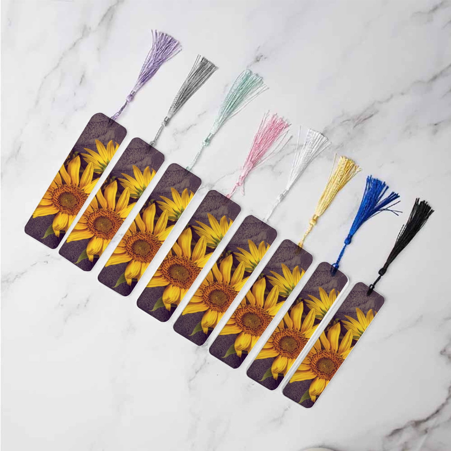 SKYSONIC Clear Acrylic Bookmarks, Sunflowers,Rectangle Plastic Craft ...