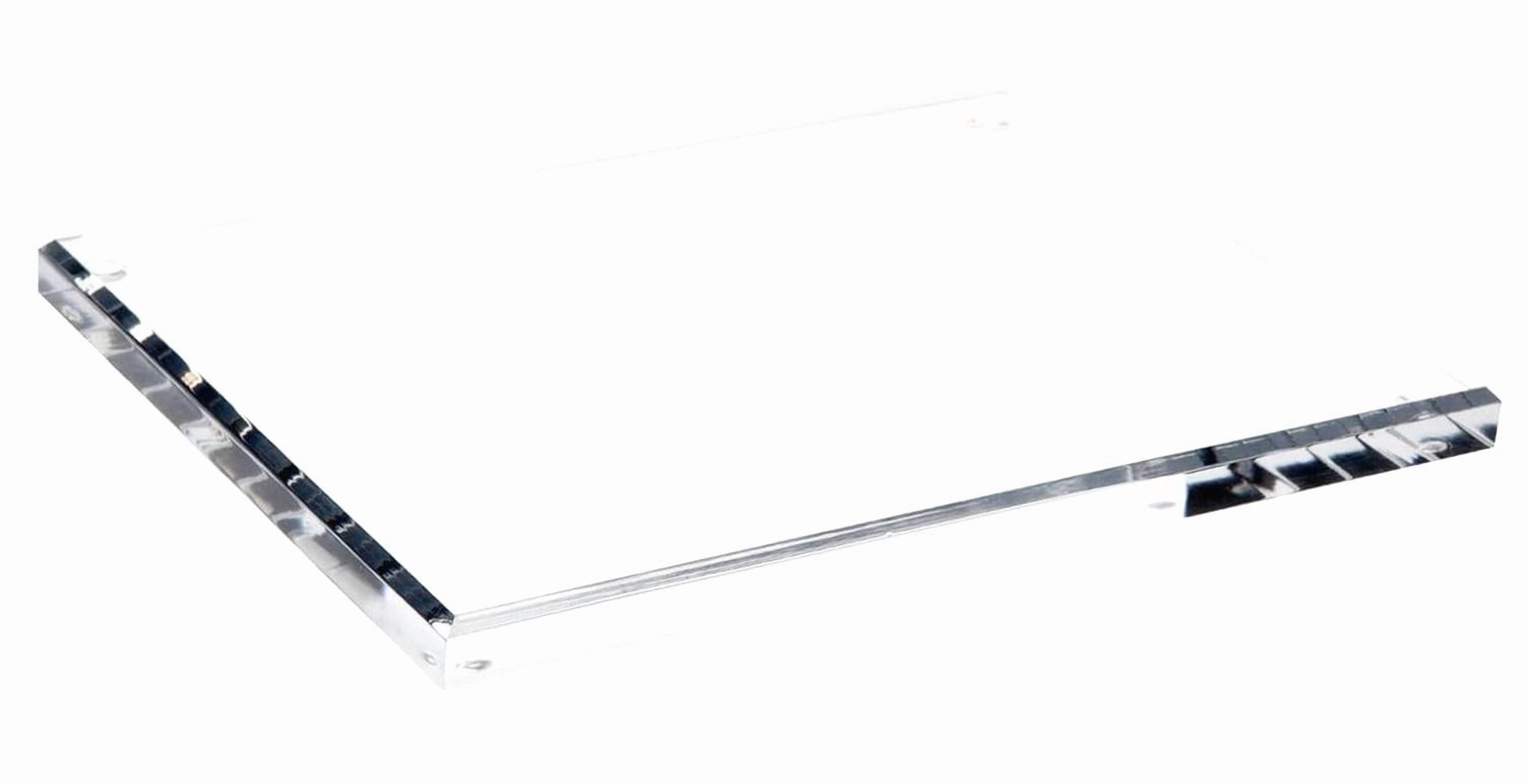 SKYSONIC Clear Acrylic Rectangular Beveled Display Base, 8" Width x 6 ...