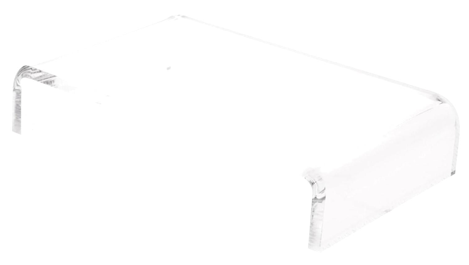 SKYSONIC Clear Acrylic Rectangular Display Stand, 2" H x 10" W x 6" D ...