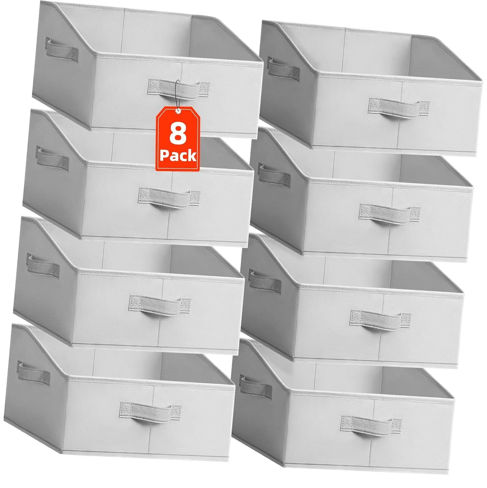 SKYSONIC Closet Organizers Bins 8 Pack Large Closet Organizer with ...