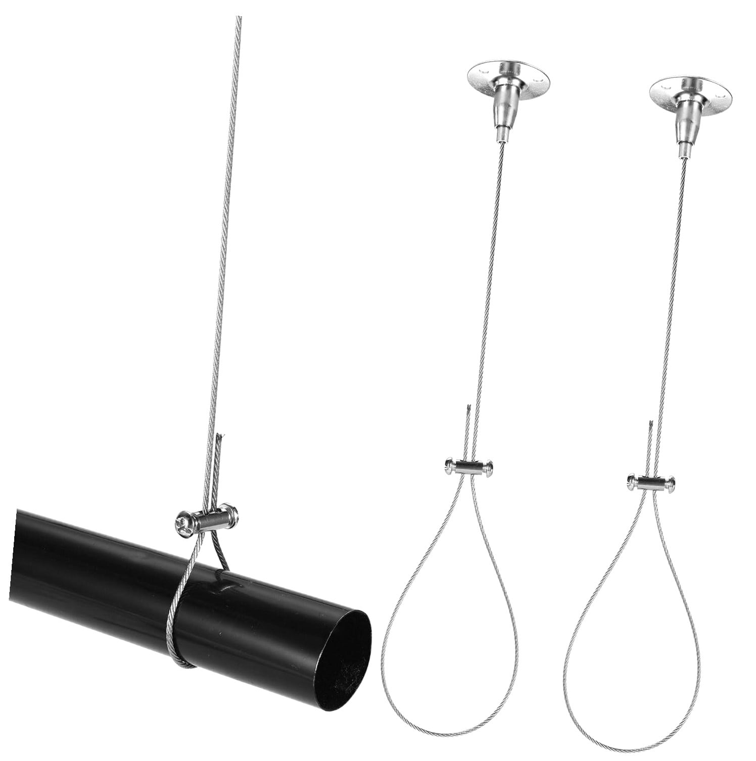 SKYSONIC Closet Rod Ceiling Kit, Wardrobe Pipe Ceiling Holder for ...