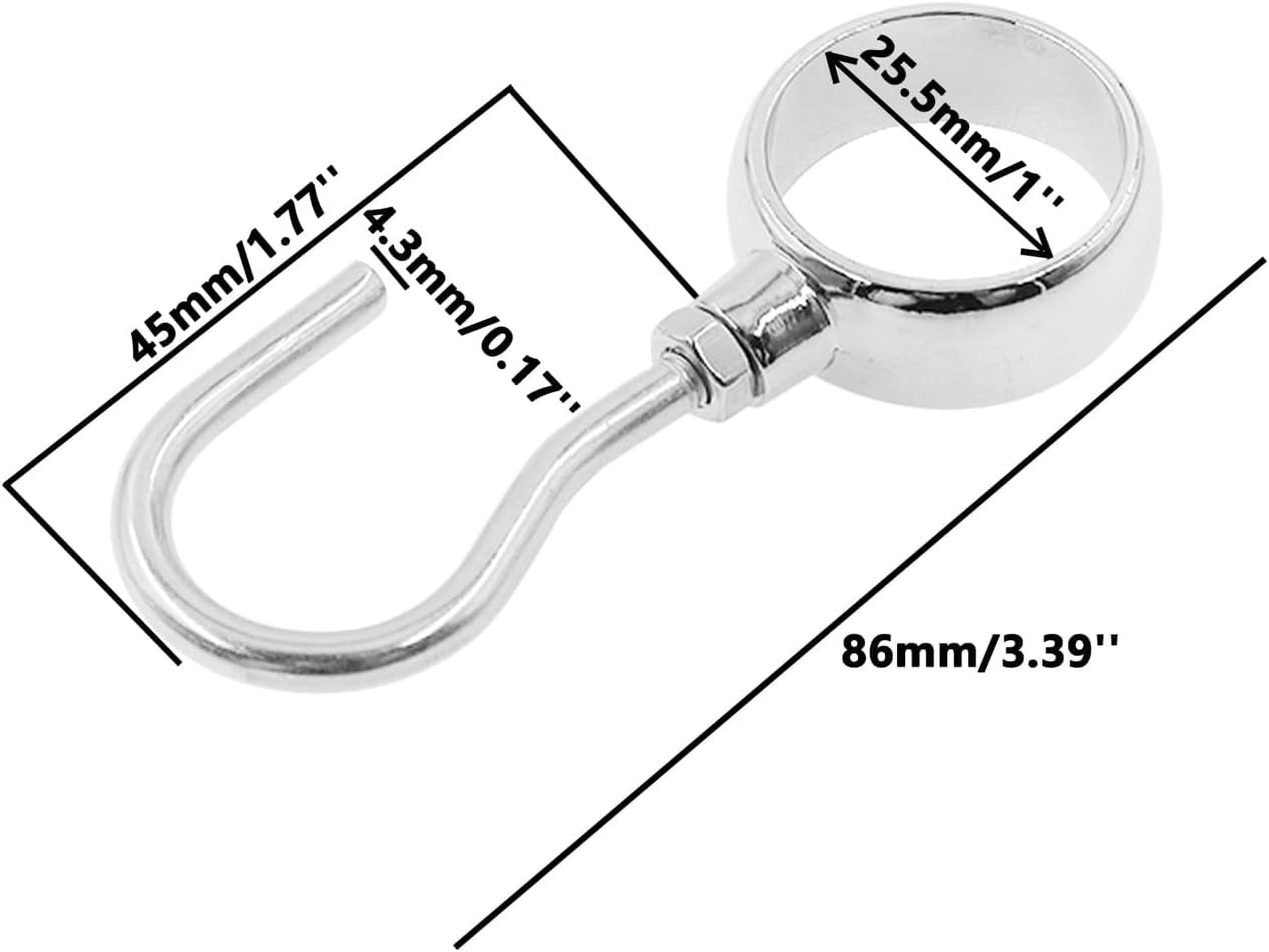 SKYSONIC Closet Rod, Zinc Alloy Hanging Tube Hook, J Type Kitchen Hook ...