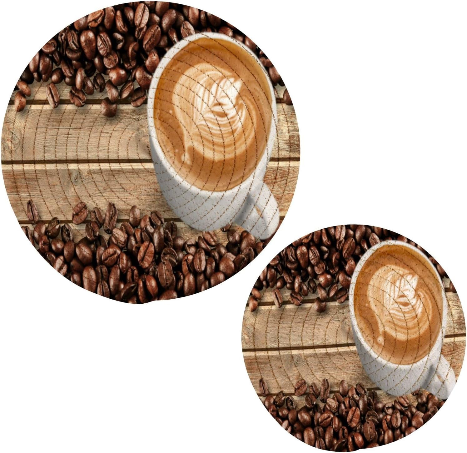 SKYSONIC Coffee Milk Cup Pot Holders Trivets, 2 Pcs Heat Resistant ...