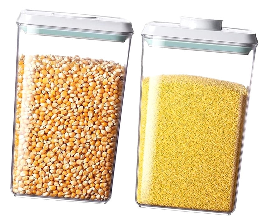 SKYSONIC Containers with , 2.9Qt 2Pcs Airtight Containers, Stackable ...