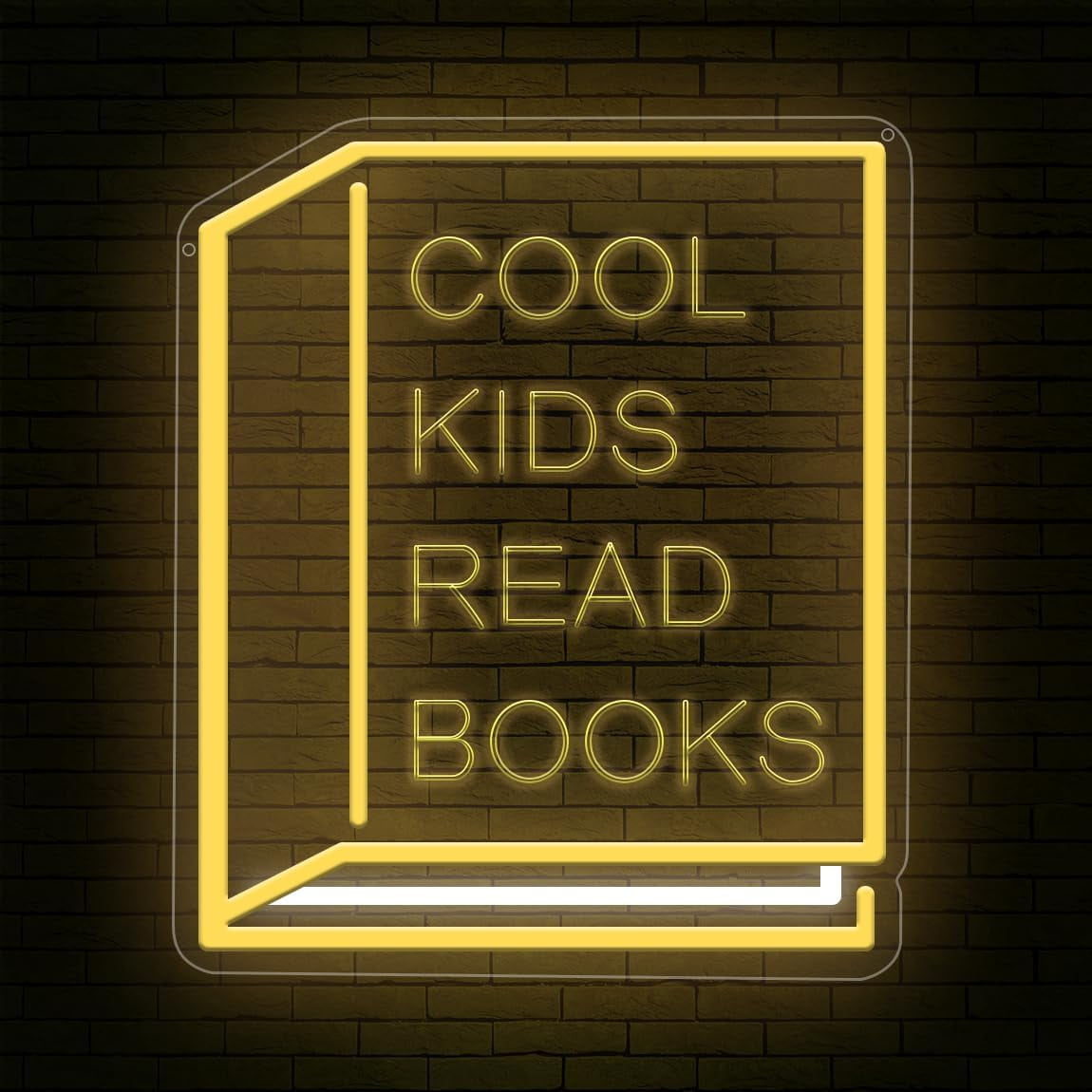 SKYSONIC Cool Kids Read Books Neon Sign - Classroom Neon Sign for ...