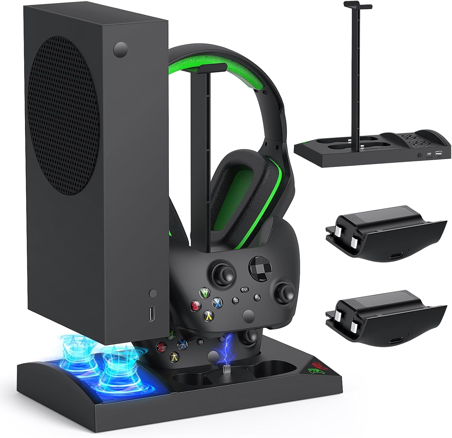 SKYSONIC Cooling Fan/Charging Stand for Xbox Series S Console and ...