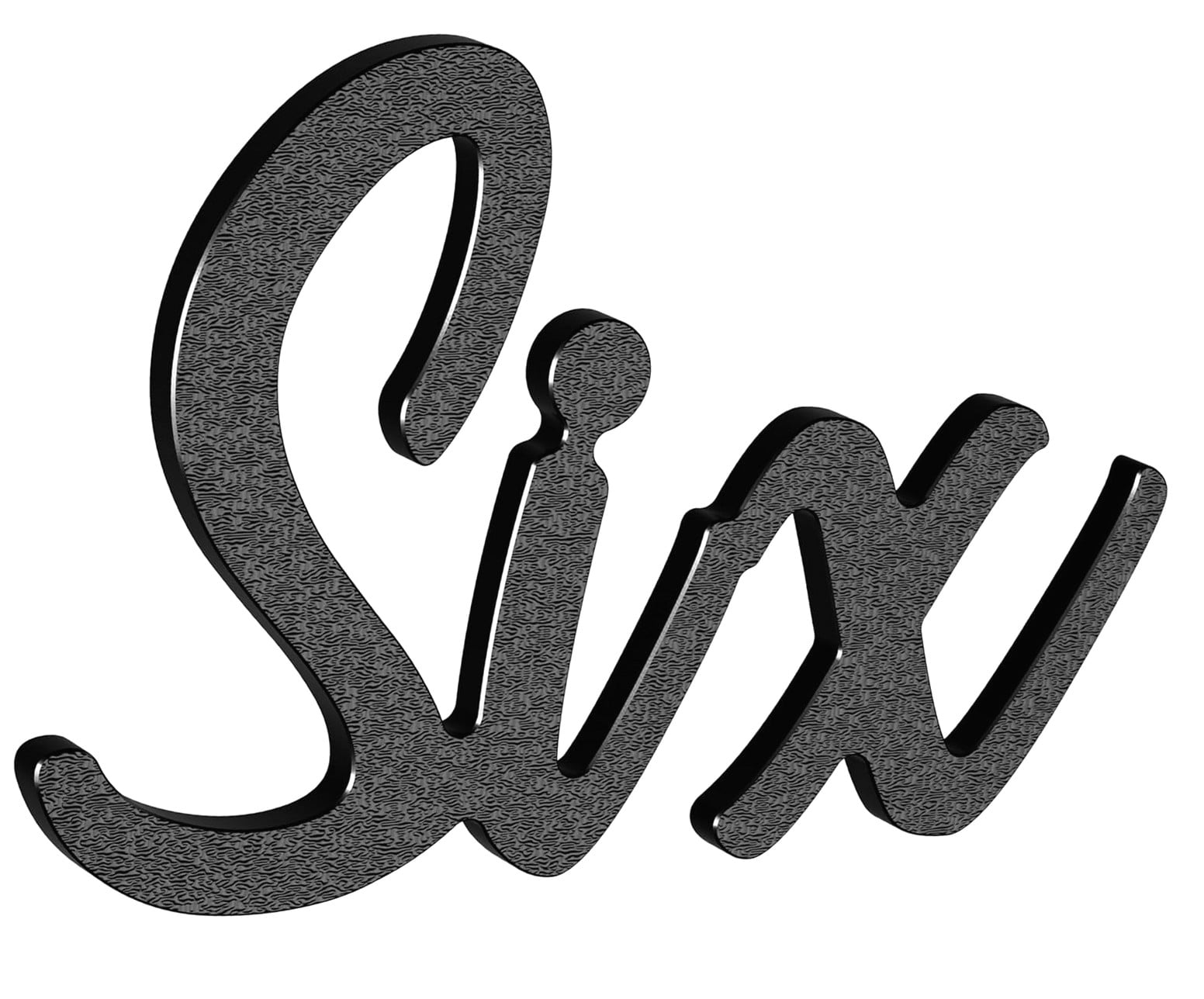 SKYSONIC Cursive House Numbers for Exterior – 6 Inch Script Address ...
