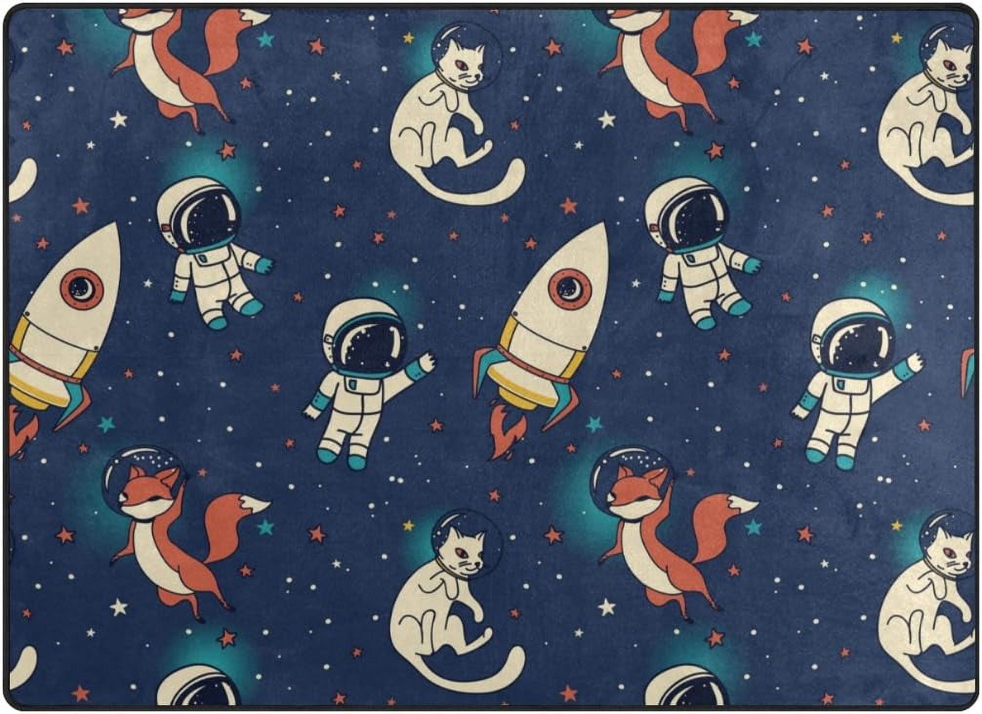 SKYSONIC Cute Doodle Boys 80x58 inches Lightweight Soft Area Rug Mat ...