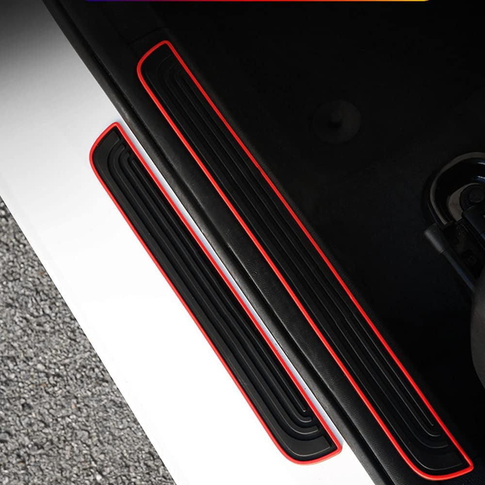 SKYSONIC Door Sill Plate Protectors for Car Door Entry Guards Sill ...
