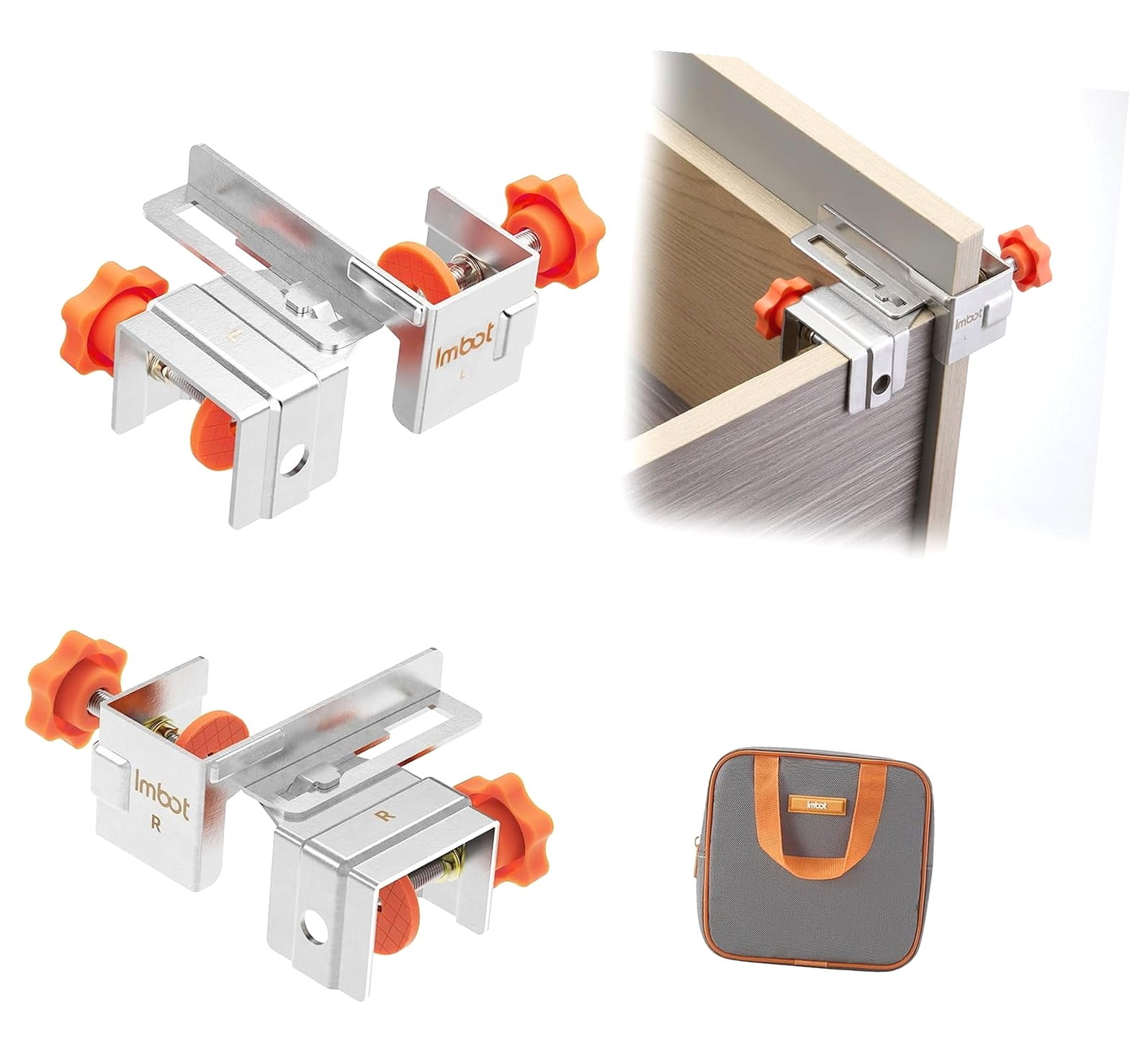 SKYSONIC Drawer Installation Clamps Kit, Steel Cabinet Drawer Clamps ...
