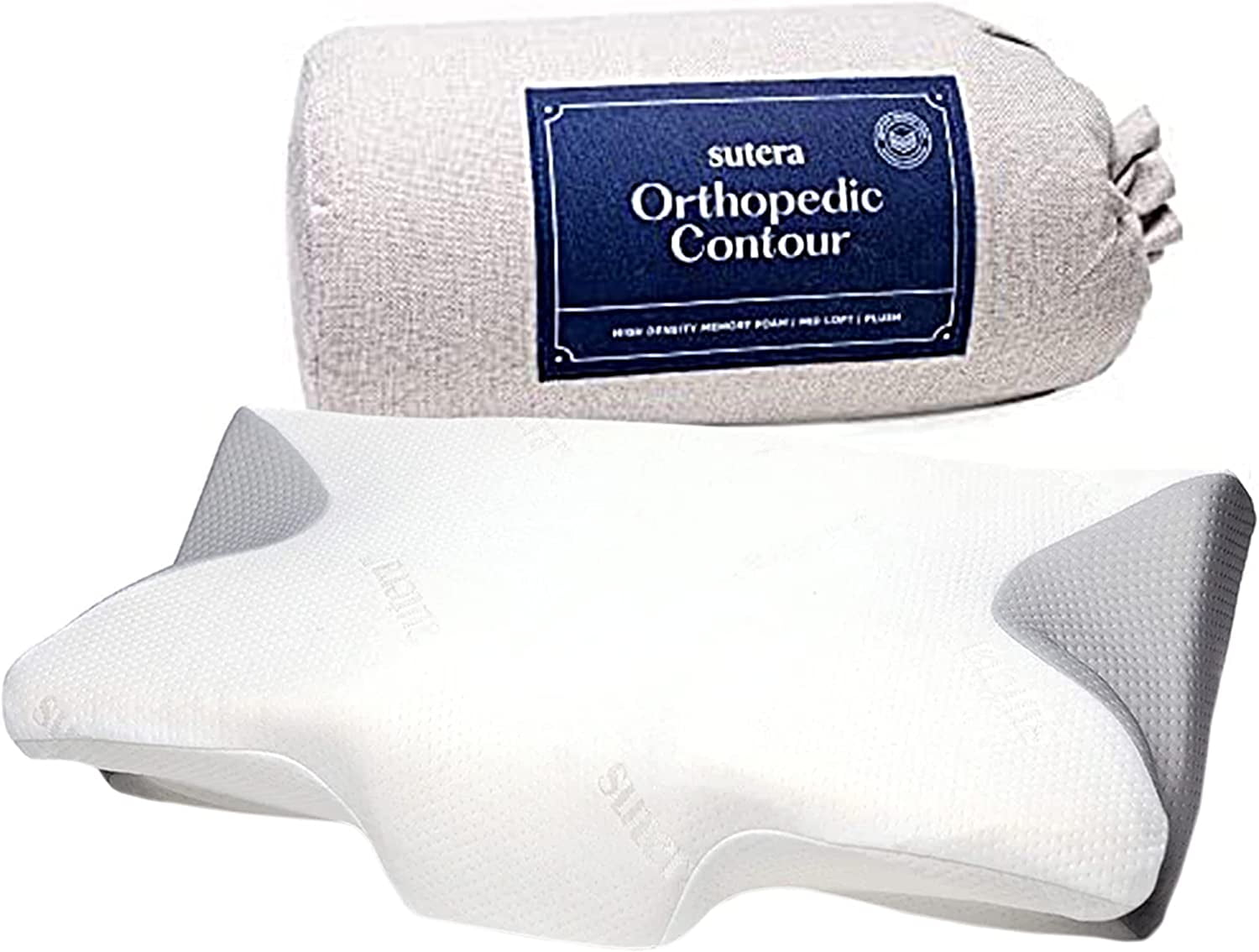 SKYSONIC Dream Deep Contour Memory Foam Pillow, Orthopedic Cervical ...