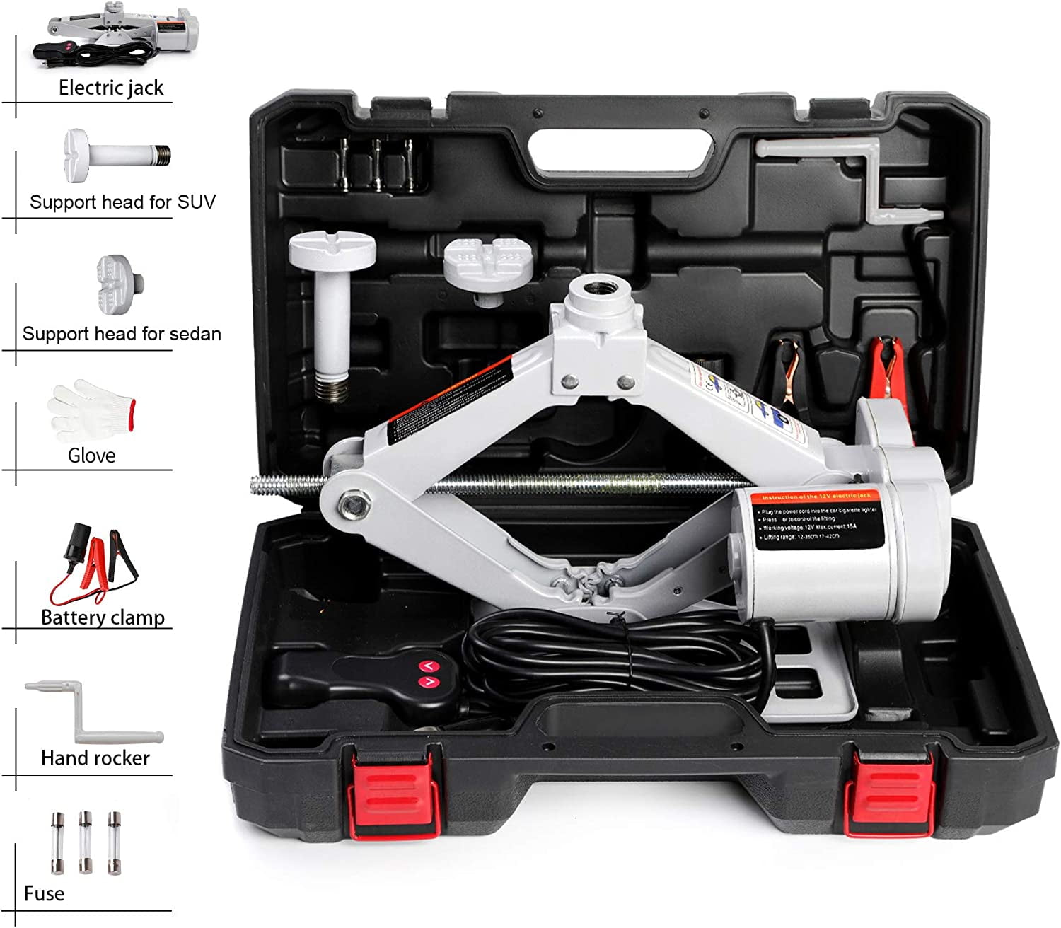 SKYSONIC Electric Car Jack Car Floor Jack 3 Ton All-in-one Automatic ...