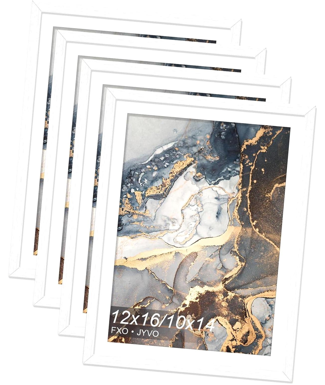 SKYSONIC Engineered Wood White 12 x 16 Frame Set of 4, Showcase Images ...