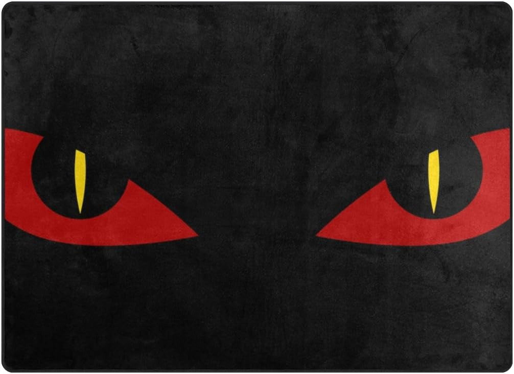 SKYSONIC Evil Scary Eyes 80x58 inches Lightweight Soft Area Rug Mat ...