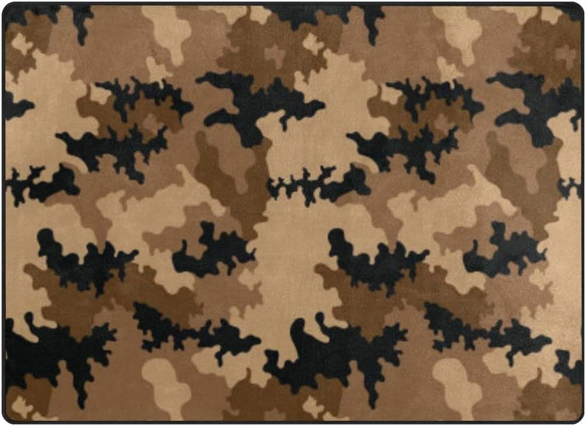 SKYSONIC Fashionable Camouflage Pattern Area Rug Carpet 60x48 inch ...