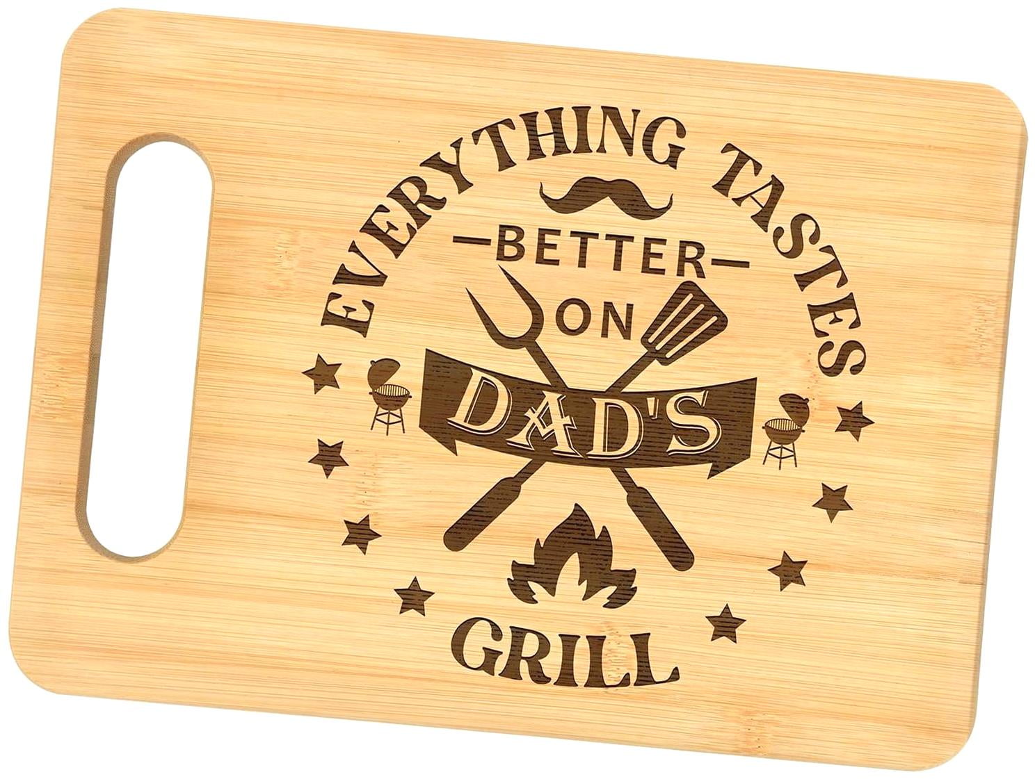 SKYSONIC Father's Day Engraved Cutting Board from Daughter or Son ...