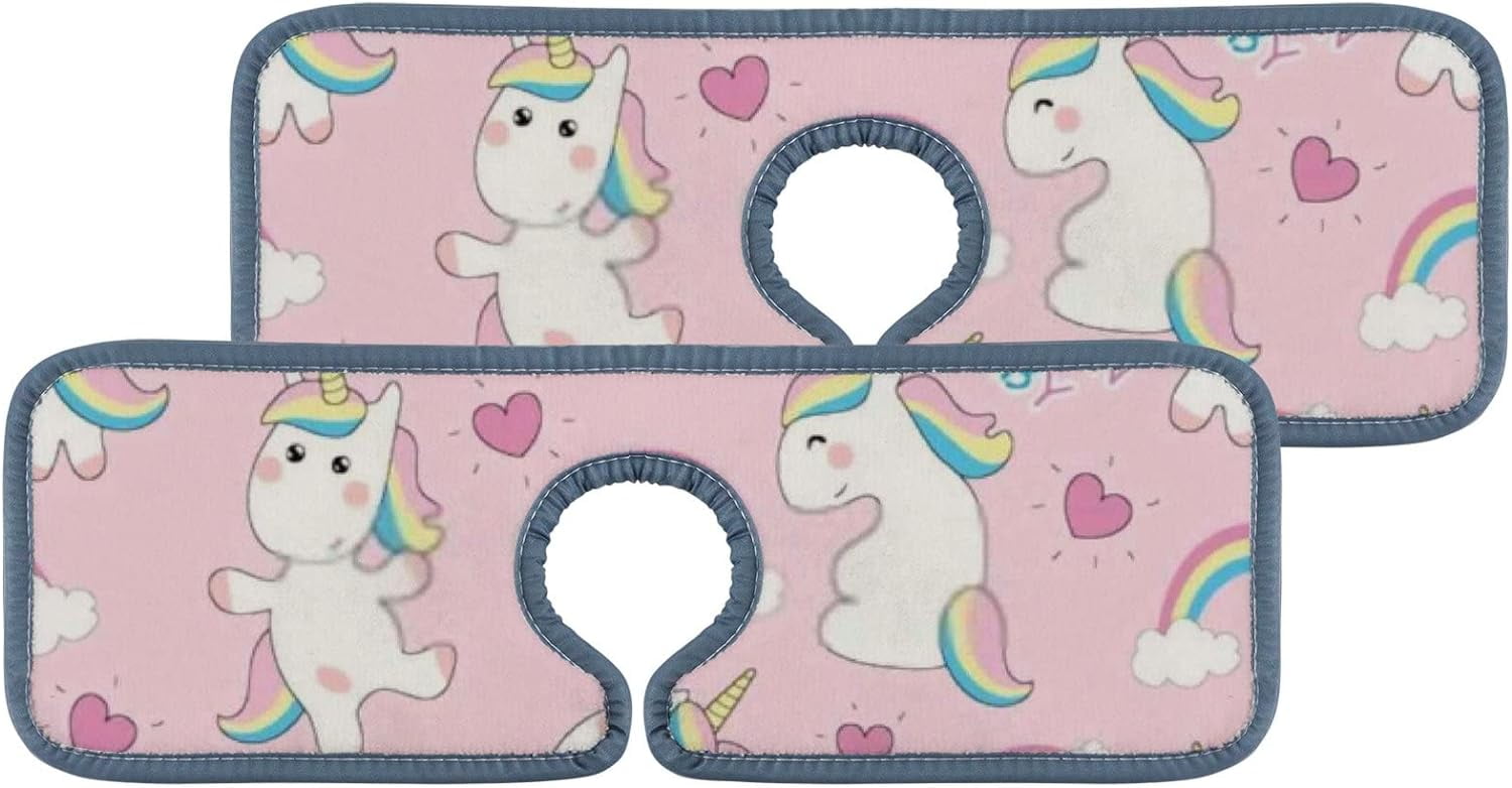 SKYSONIC Faucet Absorbent Mat 2 Pcs Cute Baby Unicorn Kitchen Faucet ...