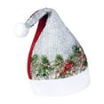 Luxury Santa Hat CITÉTOILE For Adults | Large Plush Christmas Hat For ...