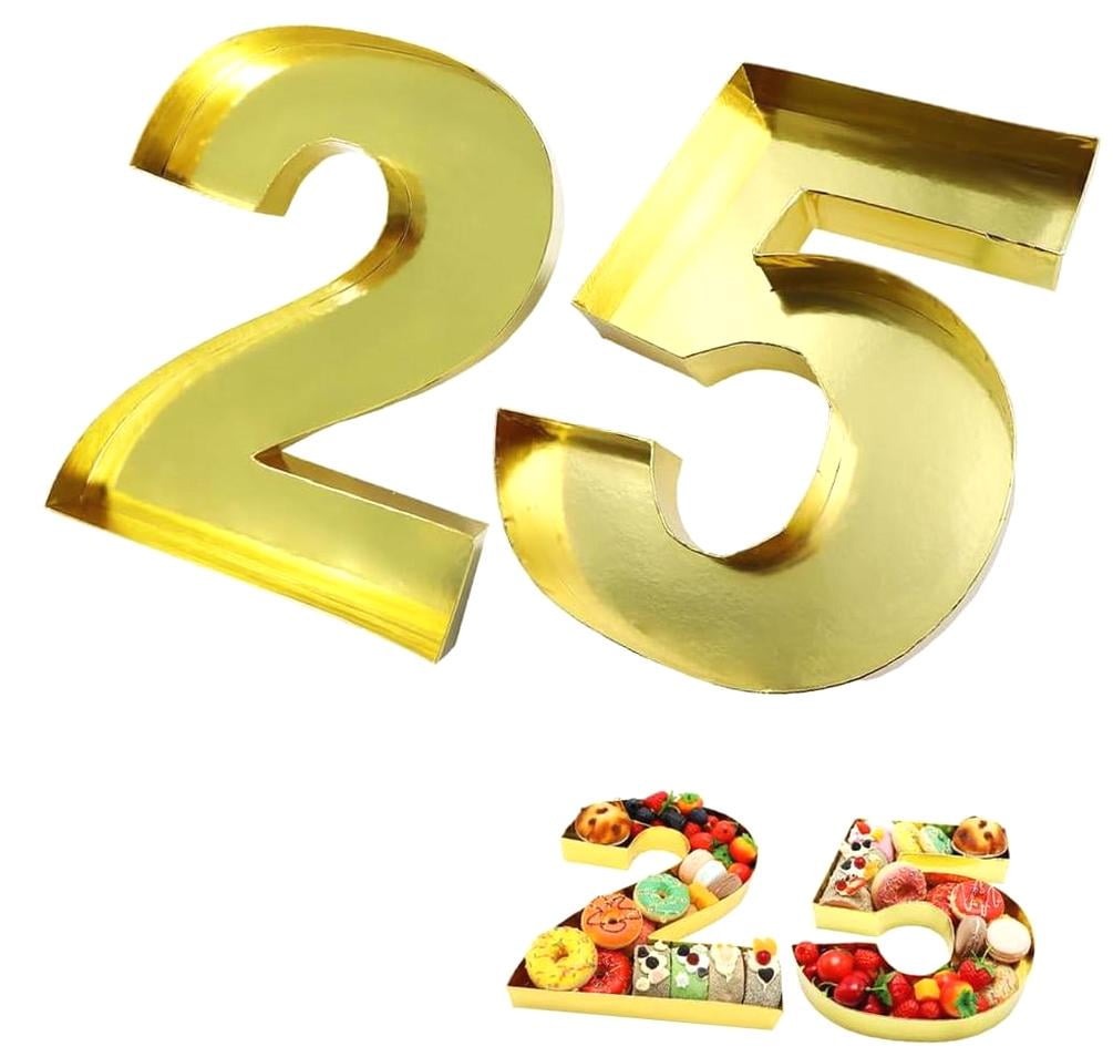 SKYSONIC Fillable Charcuterie Number Graduation 2025 Cardboard Shaped ...