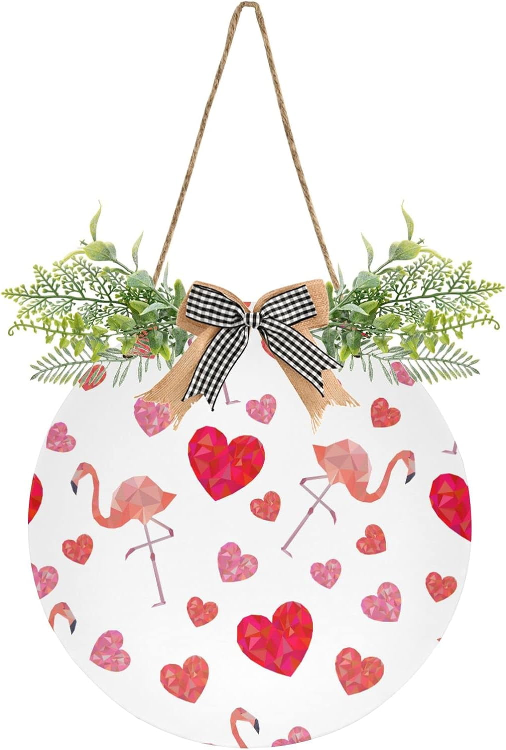 SKYSONIC Flamingo Welcome Sign for Front Door,All Seasons Welcome ...