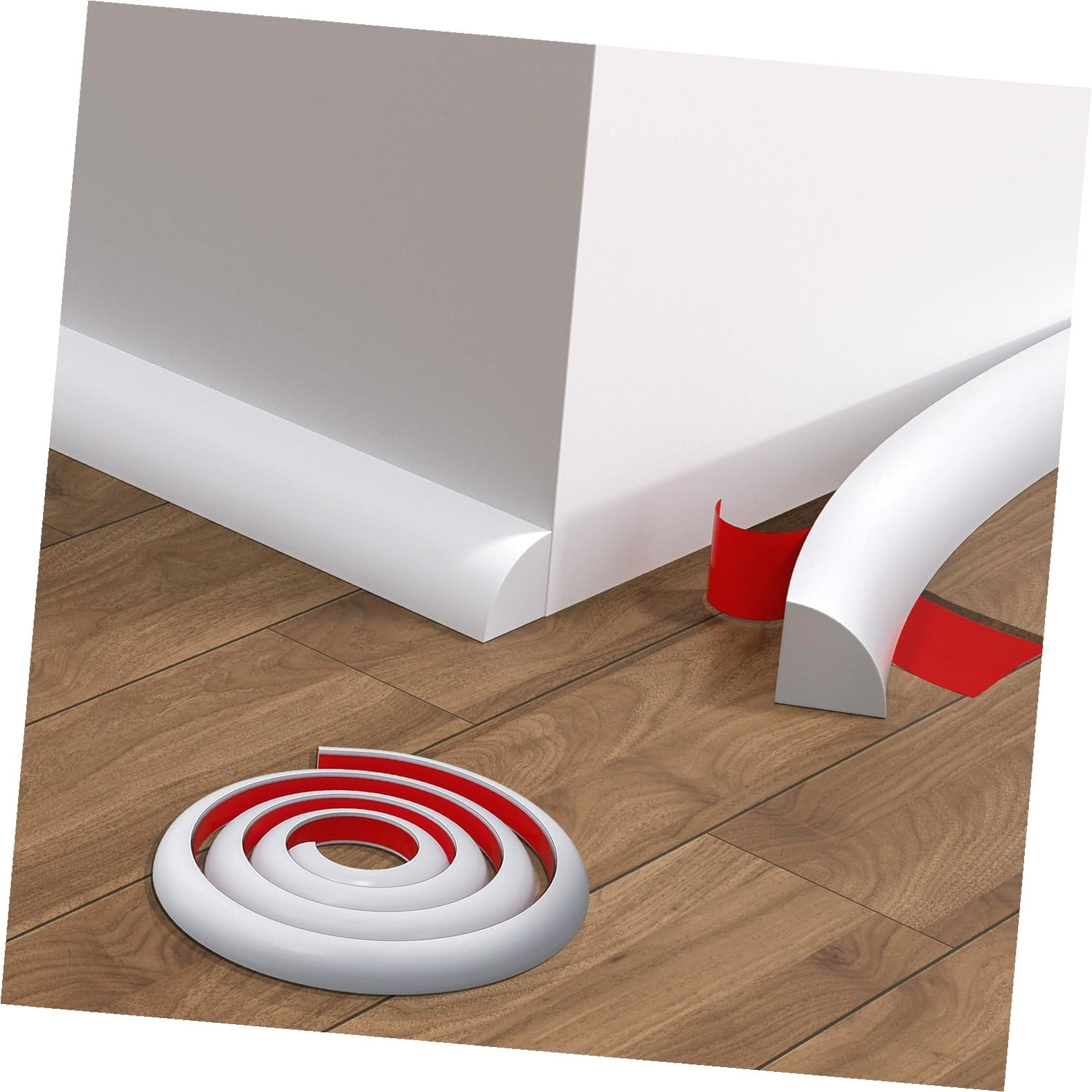 SKYSONIC Flexible Baseboard – 79 Inch Stick- Rubber Wall , Self ...