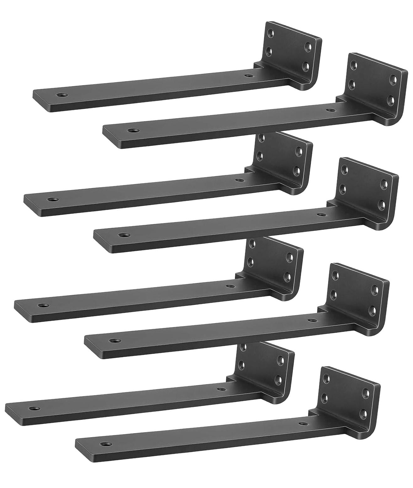 SKYSONIC, Floating 8 Inch 8-Piece L-Shaped , Metal Support for DIY ...
