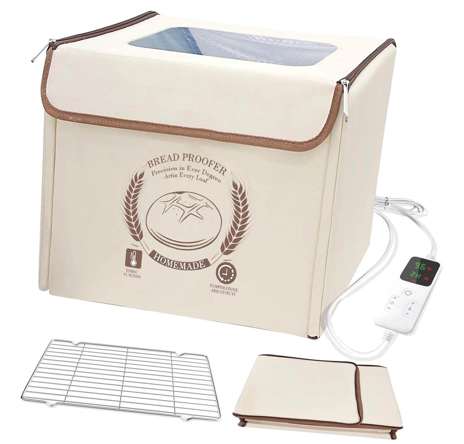 SKYSONIC Foldable Warmer Box – Bread Proofing Box with 77-122 ...