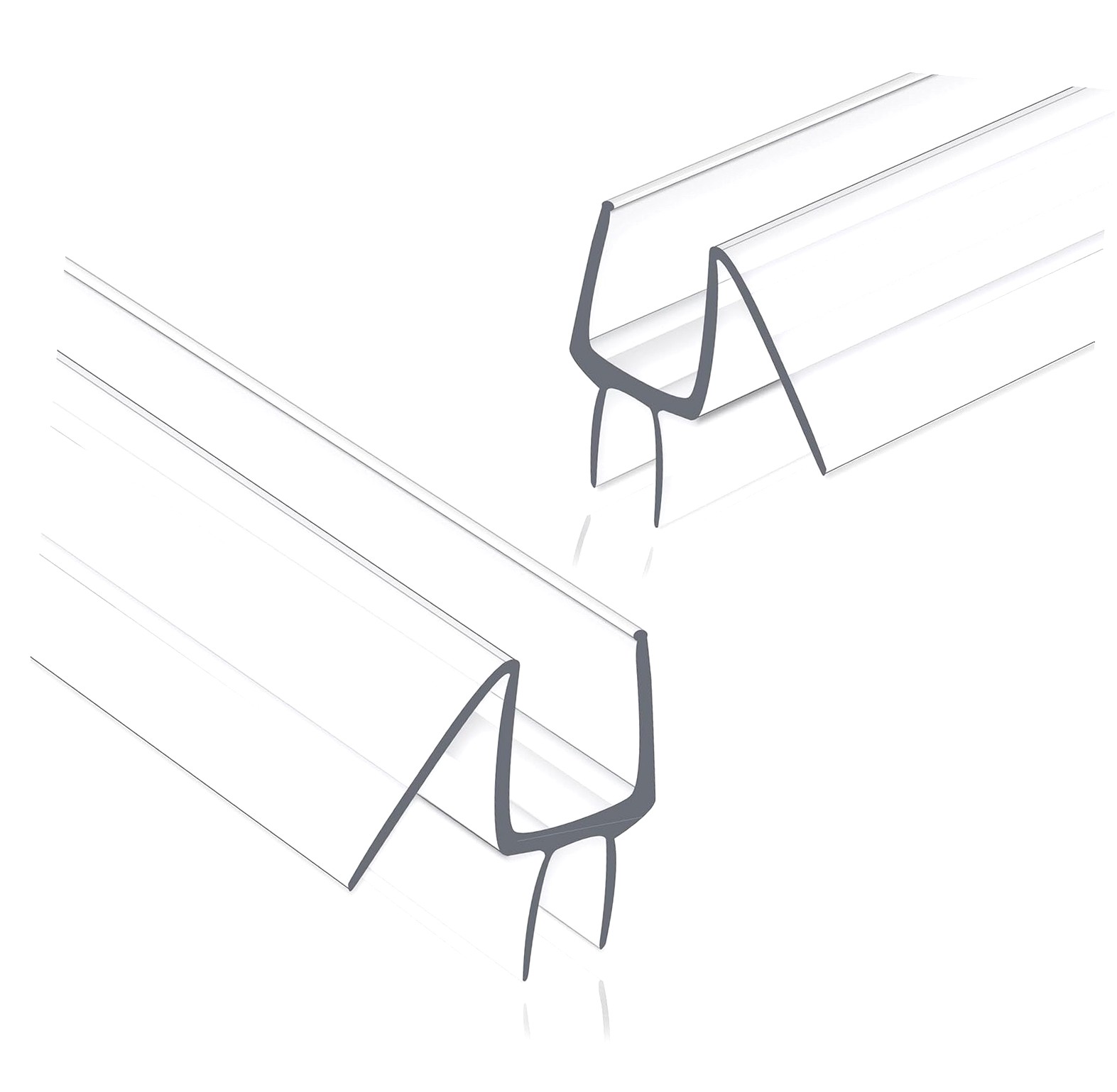 SKYSONIC Frameless Shower Door Seal Strip 2 Pack 39 Inch Shower Door ...