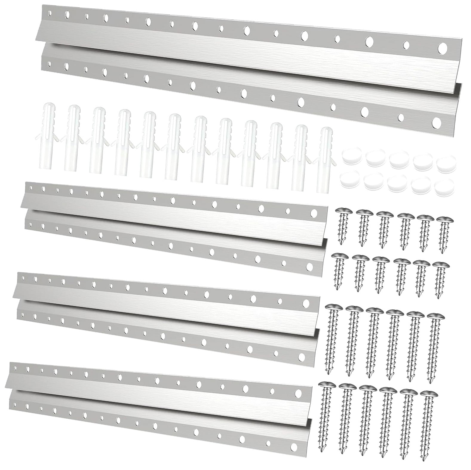 SKYSONIC French Cleat Hanger 16 Inch 4 Pairs, Hanger Supports 60 Lbs ...