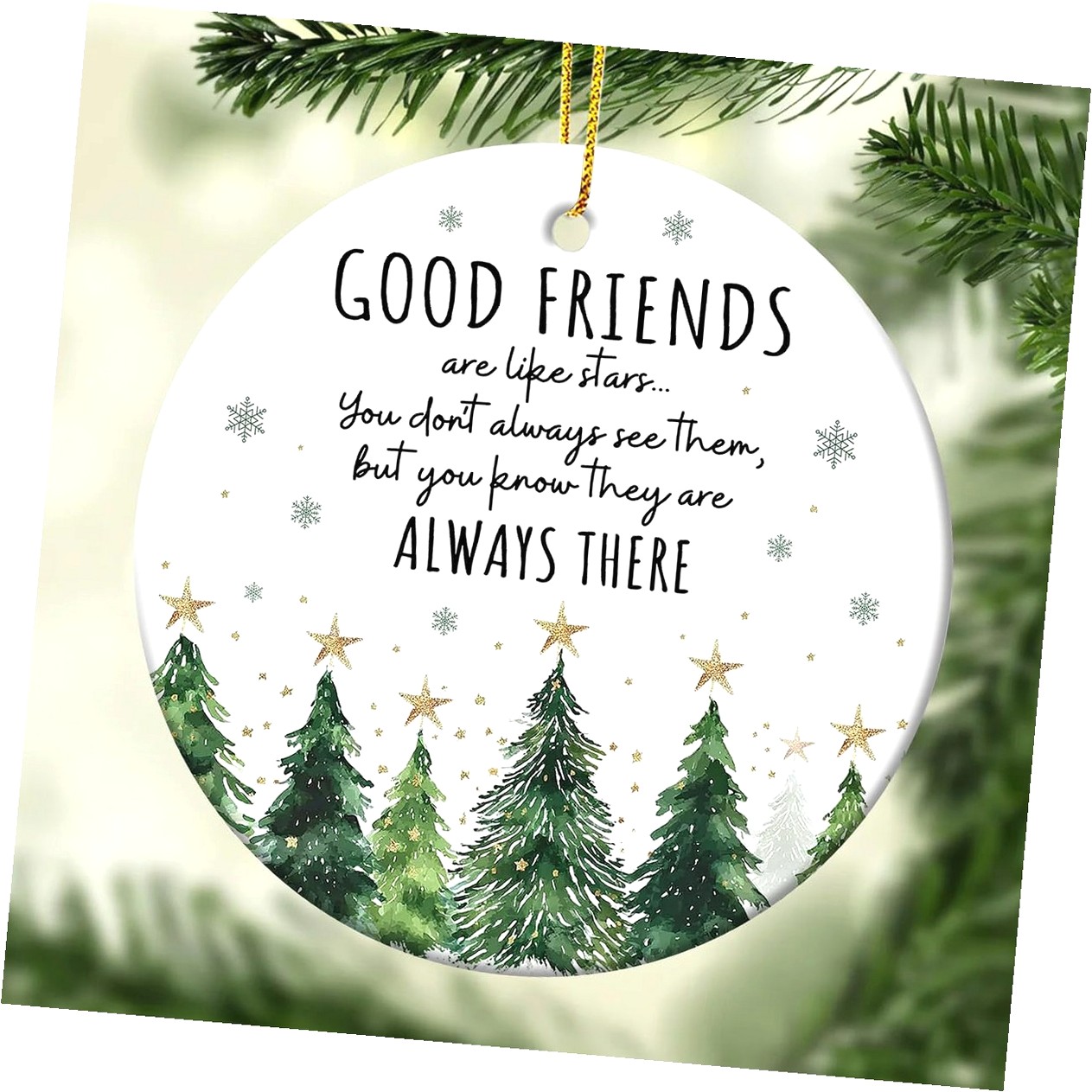 SKYSONIC Friendship Tokens for Friends Ceramic Friend Christmas ...