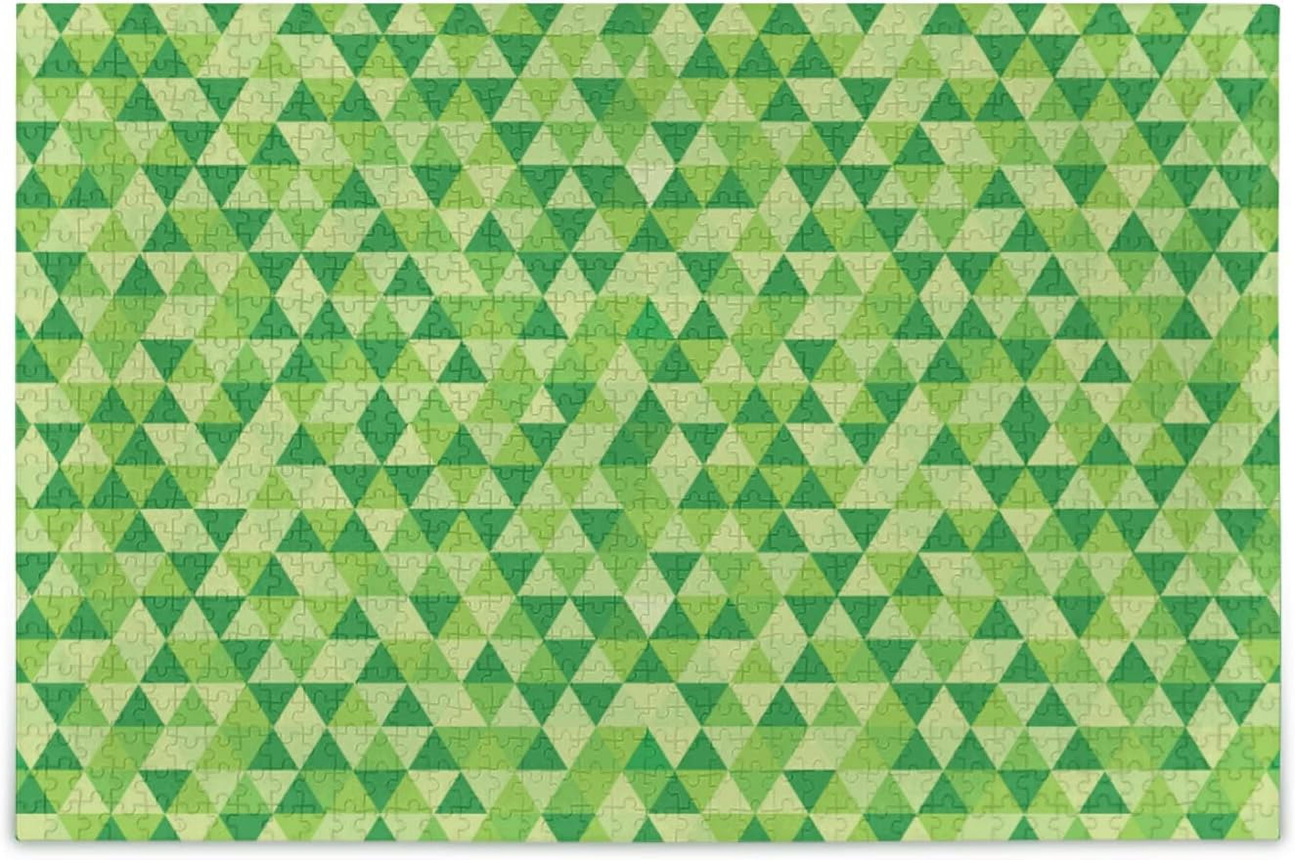 SKYSONIC Geometric Triangle Pattern Jigsaw Puzzles for Adults 500 Piece ...