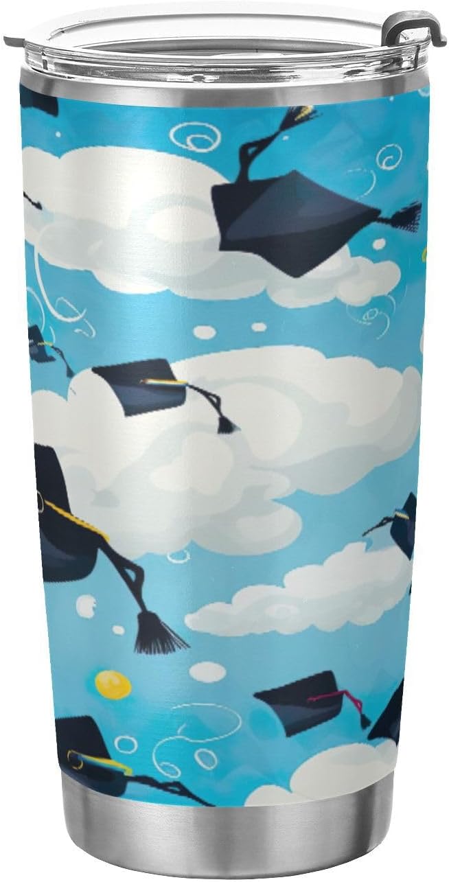 SKYSONIC Graduation Caps Tumbler Stainless Steel Double Wall Vacuum ...