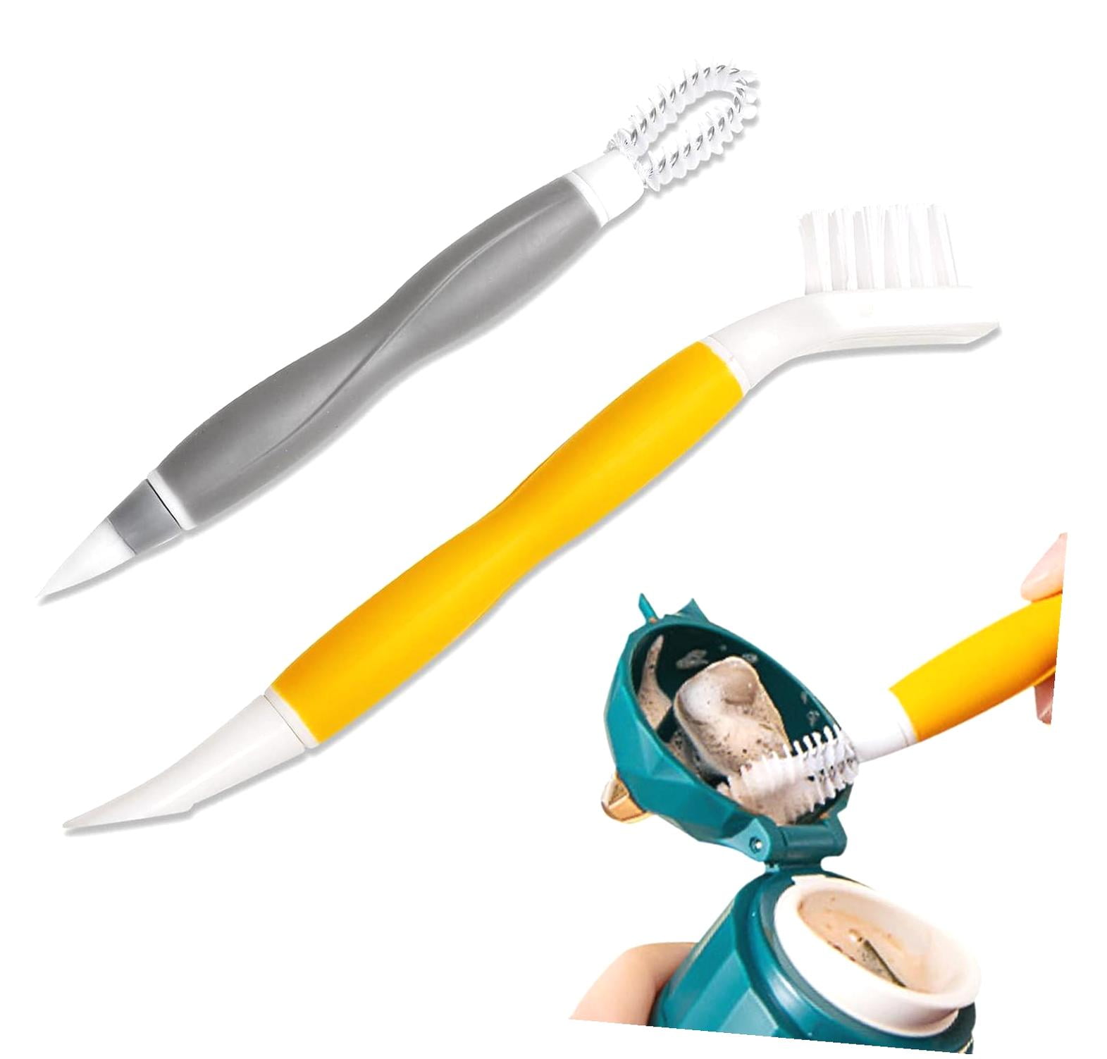 SKYSONIC Grout Cleaning Set 2 Pack Crevice Detail Cleaner Multi-Purpose ...