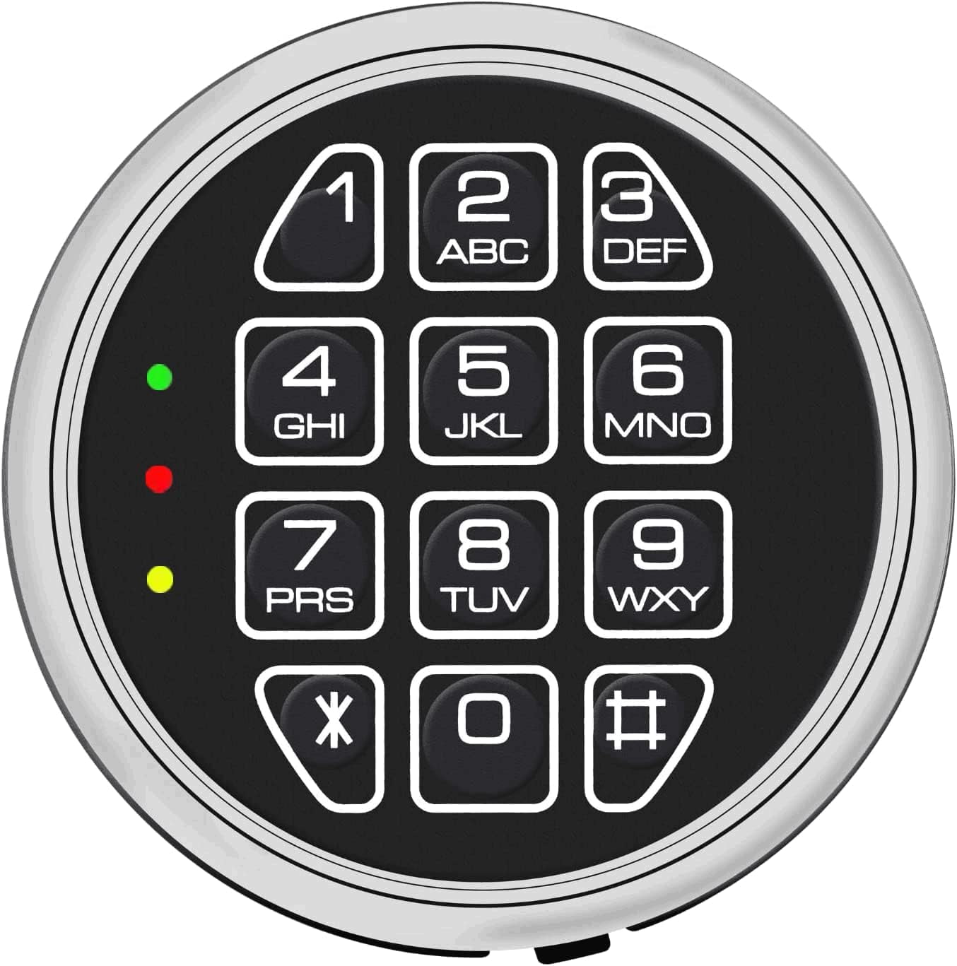 SKYSONIC Gun Safe Replacement Lock Chrome Digital Keypad Electronic ...