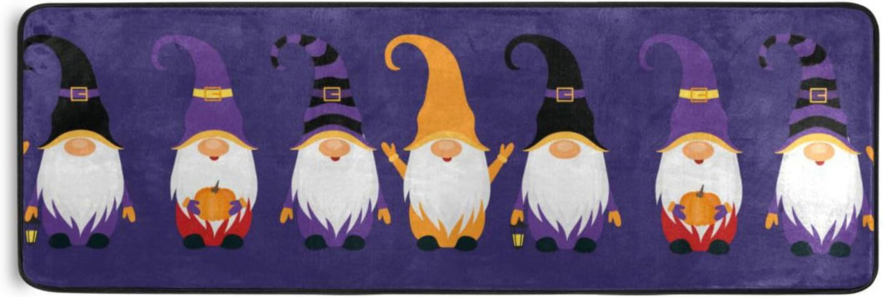 SKYSONIC Halloween Gnomes Runner Rug 72x24inch,Non-Slip Anti Fatigue ...