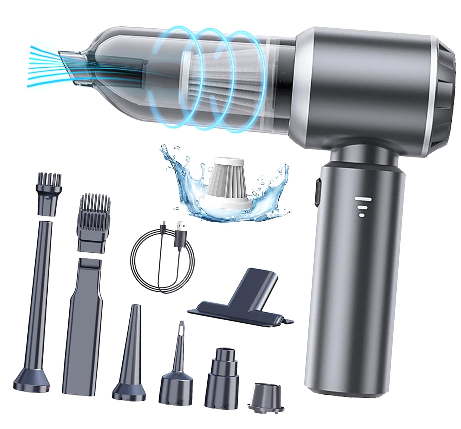 SKYSONIC Handheld Car Vacuum Cordless, 22000PA Vacuum Cleaner Air ...