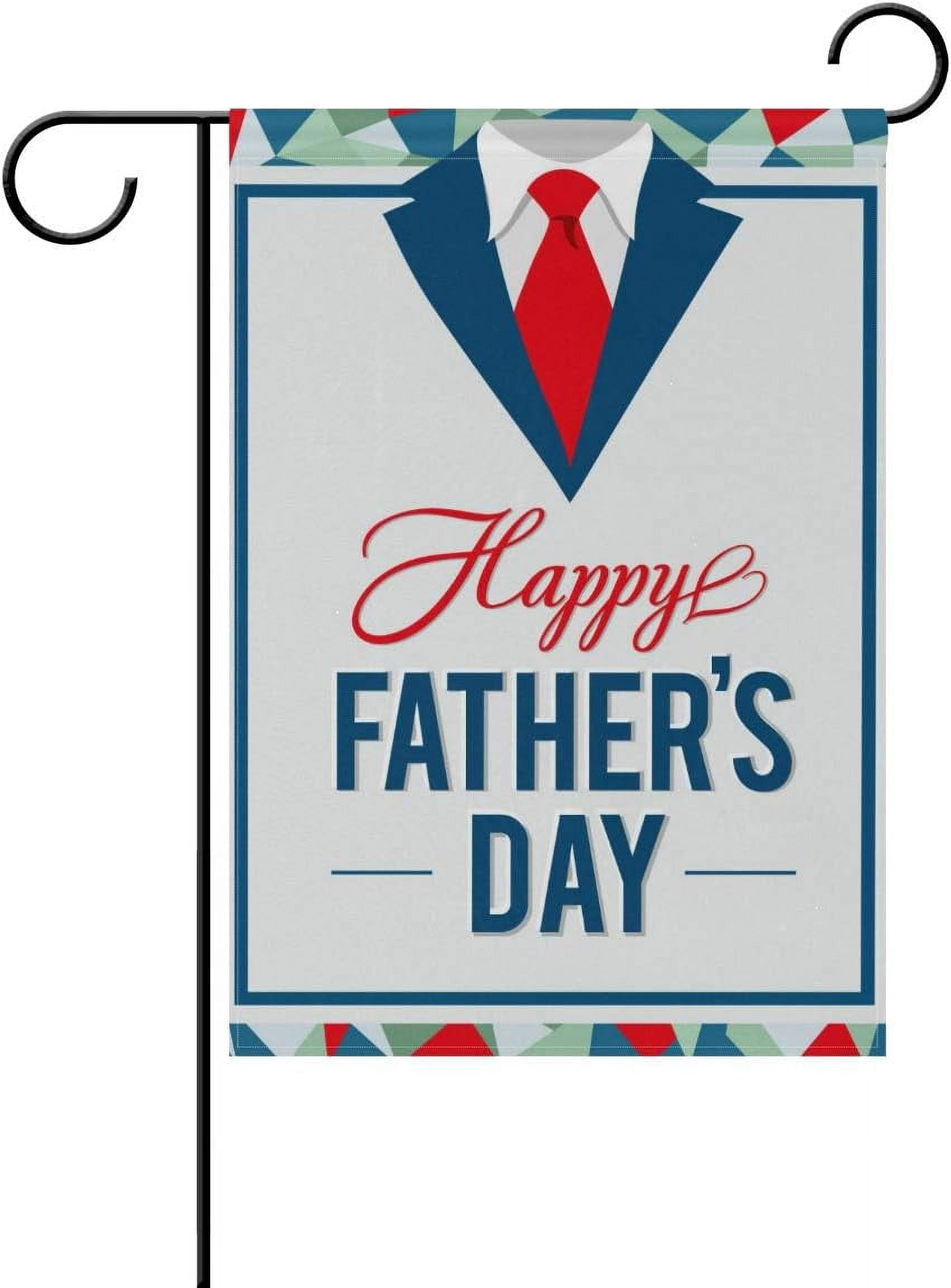 SKYSONIC Happy Father’S Day Greeting Double-Sided Printed Garden House ...