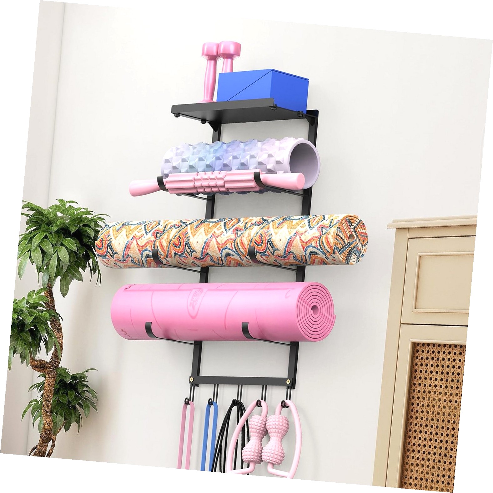 SKYSONIC Holder Wall Mount, for Wall Decor, Organizer with Metal Frame ...