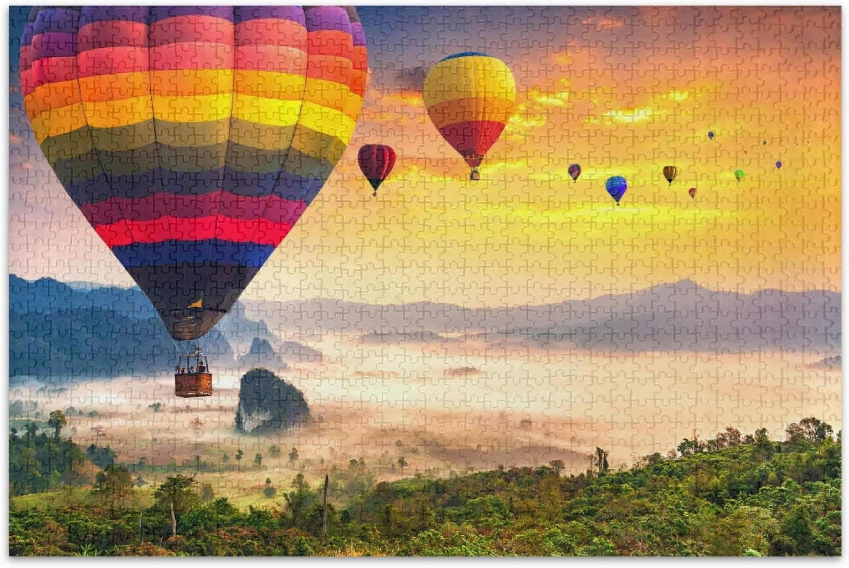 SKYSONIC Hot Air Balloons Jigsaw Puzzles 500PCS Paper Puzzle Artwork ...
