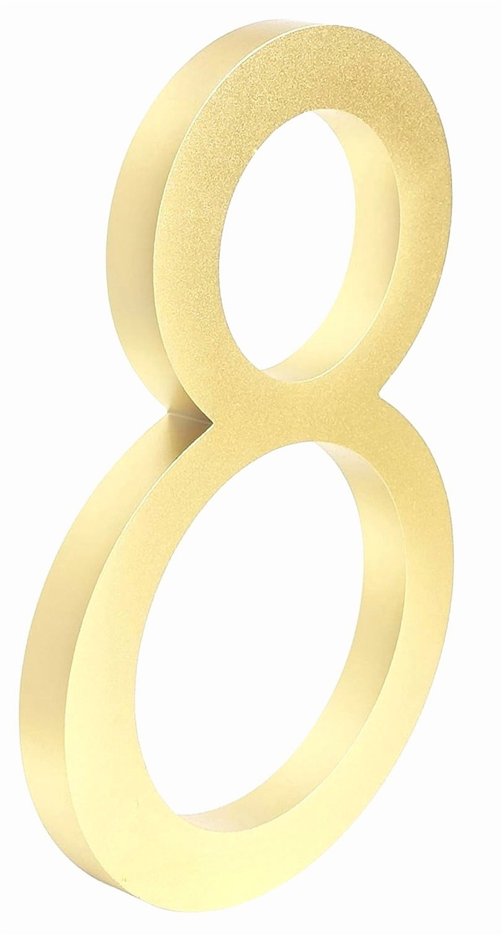SKYSONIC House Number 6 Inch Stylish Door Numbers Alphabet Plaque ...