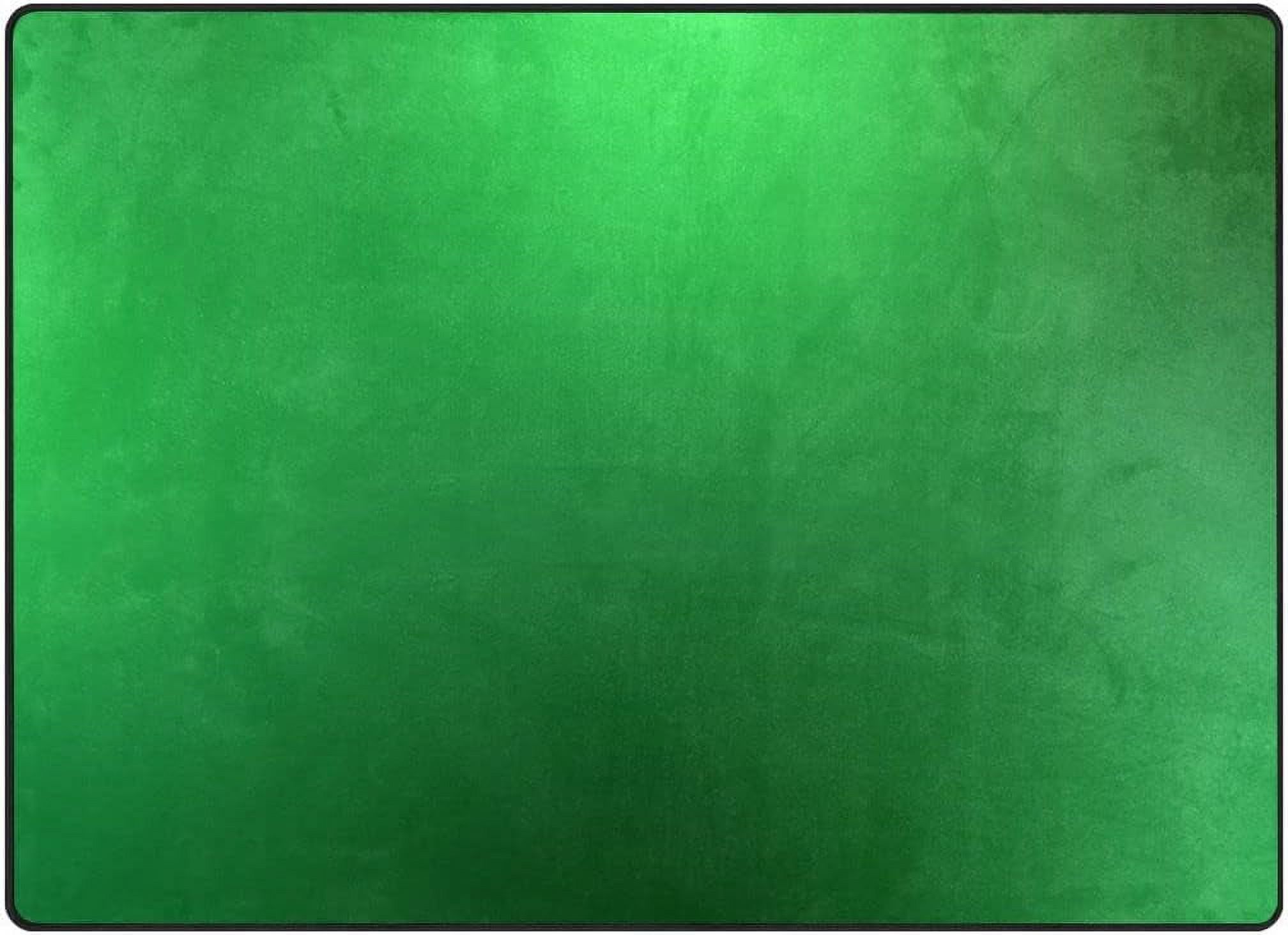 SKYSONIC Hunter Green Solid Color Area Rug 80"x58" Pet & Child Friendly ...