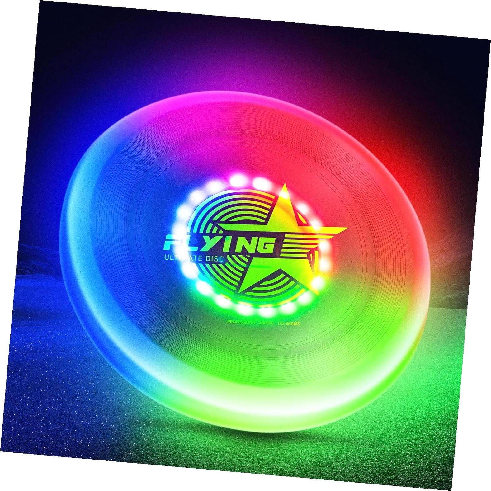 SKYSONIC Illuminating Night Flying Disc - Features 7 Dynamic Settings ...