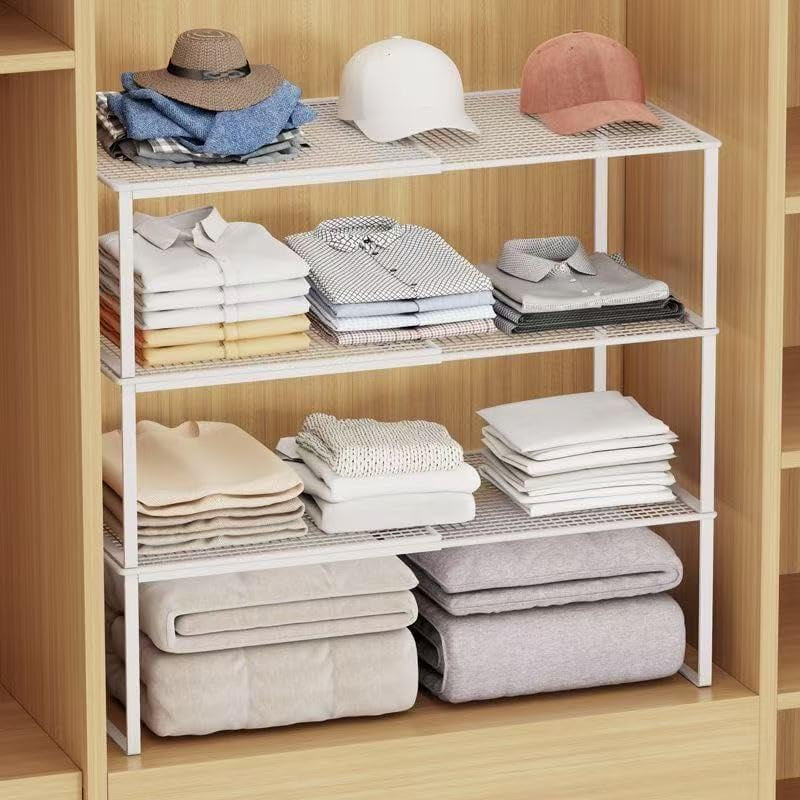 SKYSONIC Kitchen Layered Shelves, Stackable, Expandable, Suitable for ...