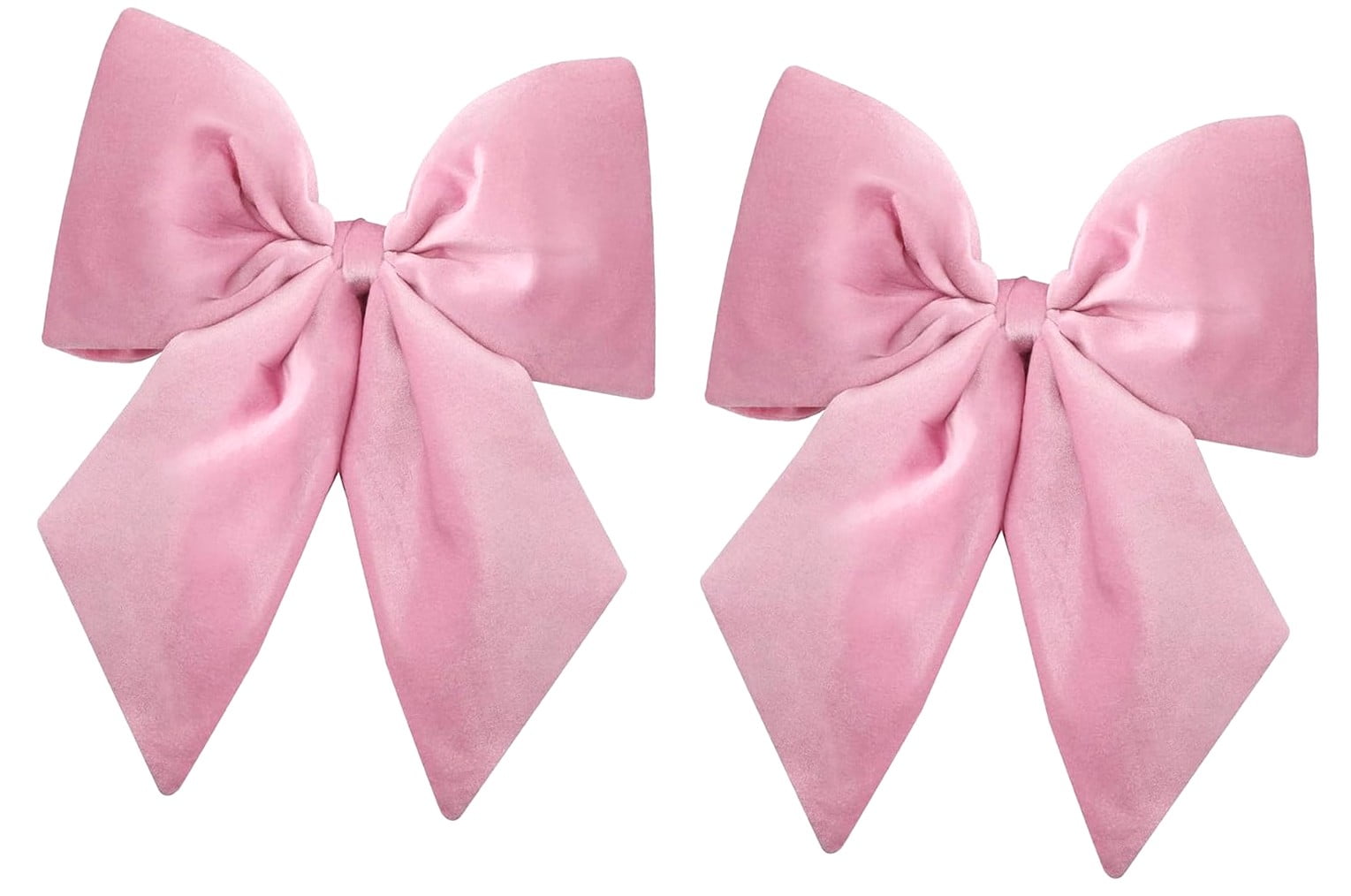 SKYSONIC Large Velvet Bows Set of 2 16-Inch Christmas Bow Tree Topper ...