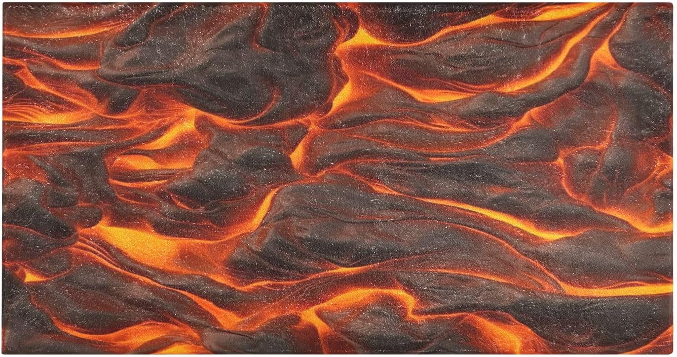 SKYSONIC Lava Textures Kitchen Mats 20"x39" Absorbent Non Slip Runner ...